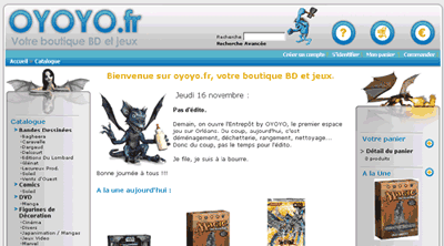 Capture d'écran du site oyoyo.fr | Agence AJcréa